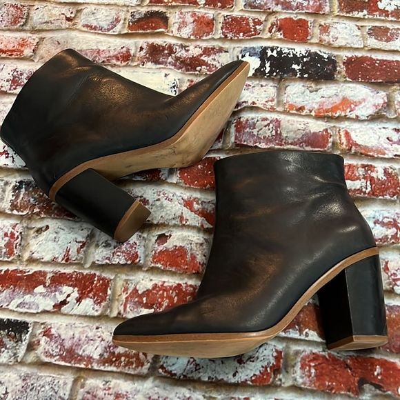 1. State | Shoes | Stateblack Leather Ankle Boots | Poshmark